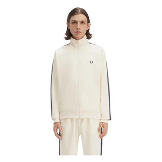 Fred Perry Contrast Tape Track Jacket - - Sweatshirts & Hoodies - Herren - Wei&szlig; - XL