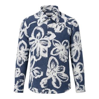 Alessandro Gherardi Hemd mit Blumenmuster - - Shirts - Herren - Blau - L
