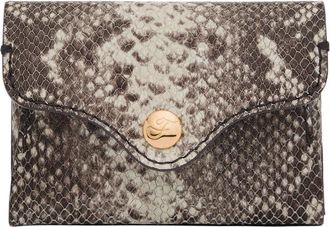 Fossil Brieftasche f&uuml;r Damen - Kartenm&auml;ppchen Heritage gepr&auml;gt Leder Python-Optik, SL8283874 - 9,8 cm L x 1,3 cm B x 7 cm H