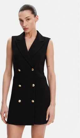 French Connection Coctailkleid 71PZC Schwarz Regular Fit