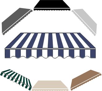 Generic Ersatzstoff für Terrassen-Markisen 2.0m 2.5m 3.0m 3.6m 4m 5m, Wasserdicht Sonnenschutz für Terrassen-Sonnenschirme, Türen, Vordach, Markisen, Sonnensc