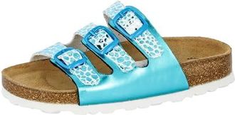 Lico Bioline Trendy, Chaussons Bas bébé Fille, Turquoise (Tuerkis/Weiss Tuerkis/Weiss), 34 EU