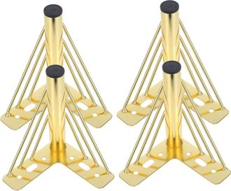 DOITOOL 4stücke Metall Möbelbeine Für Schrank Couchtisch Tv-ständer Kommode Stuhl Möbelstütze Robuste Ersatzbeine Einfache Montage Geräuscharme Polster