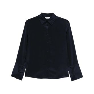 Max Mara Hemdbluse mit Kn&ouml;pfen - - Blouses & Shirts - Damen - Blau - S