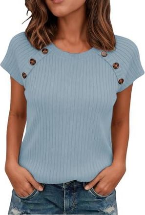 Generic T-shirts pour femme, t-shirt d&eacute;t&eacute; &agrave; manches courtes, t-shirt basique, haut de sport, t-shirt de sport, t-shirt de f&ecirc;te, t-shirt de sport, t-shirt basi