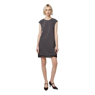 Alpha Studio Femme, Robes, Noir, Taille: 40 FR Mini Abito