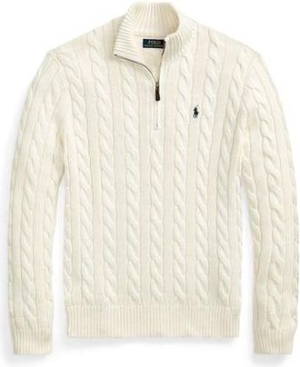 Polo Ralph Lauren Pull col zipp&eacute; en coton