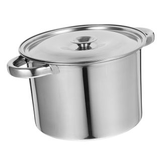 Cabilock Edelstahl Suppentopf Mit Deckel 3mm Dicker Boden Induktionsgeeigneter Kochtopf F&uuml;r K&uuml;che Und &Ouml;laufbewahrung