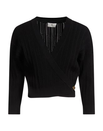 Elisabetta Franchi STRICKWAREN - Wickelpullover auf YOOX.COM