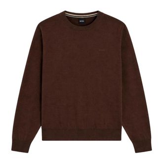 HUGO BOSS Upacas-L Rundhals-Pullover - - Knitwear - Herren - Braun - XL
