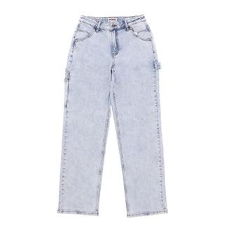 Guess Zimmermannshose Acid Wash Werkzeugtaschen - - Jeans - Damen - Blau - W34