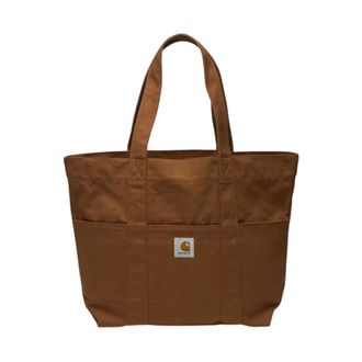 Carhartt Work in Progress Homme, Sacs, Brun, Taille: ONE Size Sac à bandoulière en toile avec étiquette carrée