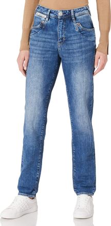 Herrlicher Damen Piper HI Conic Recycled Denim Jeans, Retro Marvel 869, W25/L30