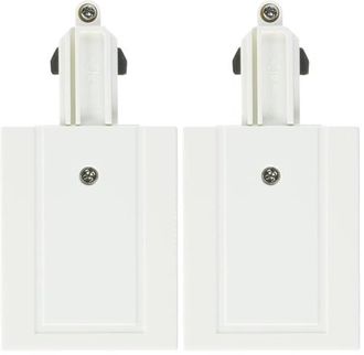 SLV Einspeiser f&uuml;r 1-Phasen HV-Stromschiene Einbauversion, Erde rechts, wei&szlig; 143241 (Packung mit 2)