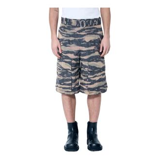 Jil Sander Homme, Shorts, Brun, Taille: L Short Camouflage Ceintur&eacute;