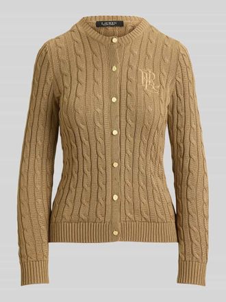 Lauren Ralph Lauren Slim Fit Strickjacke aus Baumwoll-Viskose-Mix