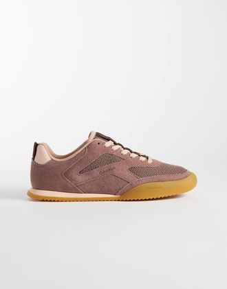 Calvin Klein Laufsneaker aus Netzstoff in Mokkabraun