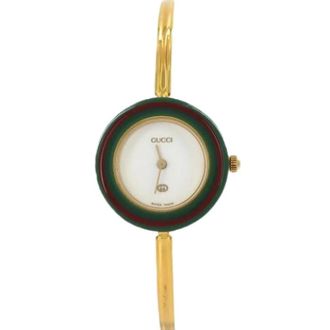 Gucci Montre-bracelet Vintage Pre-owned - Femme - Pre-owned - Blanc - Taille: ONE Size