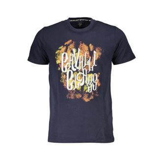 Cavalli Bedrucktes Logoshirt - - Tops - Herren - Blau - 2XL