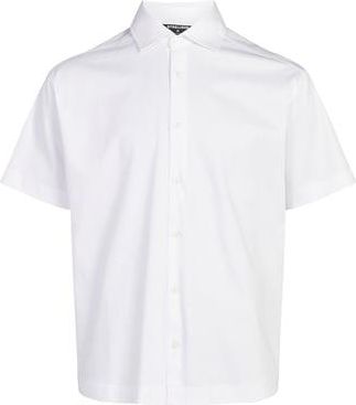 Strellson Chemise unie &agrave; manches courtes en coton