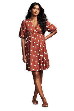 Laura Ashley Minikleid Laura Ashley Minikleid mit Spitze und Ballon&auml;rmeln (1-tlg)