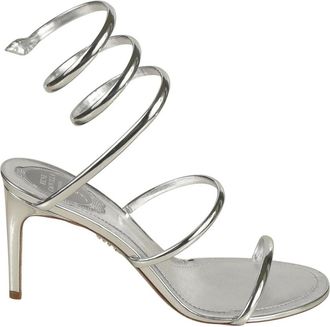 Rene Caovilla Femme, Chaussures, Gris, Taille: 38 EU Ren&eacute; Caovilla Sandales Silver