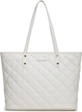 Montana West Grand sac fourre-tout pour femme - Sac &agrave; main tendance - Sac &agrave; bandouli&egrave;re pour femme, blanc
