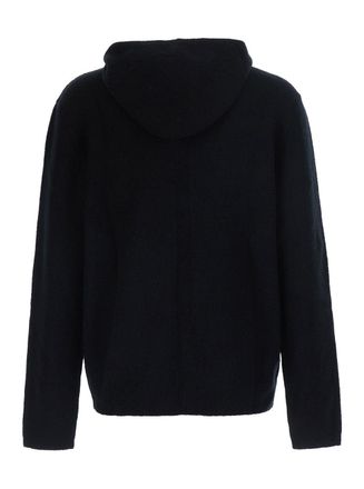 Rick Owens Mens Hooded Sweatshirt Black Cotton Sweatshirts Sweater