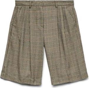 Vero Moda Vero Moda Vmstina MW Bermuda à Carreaux pour Femme, emperador, M