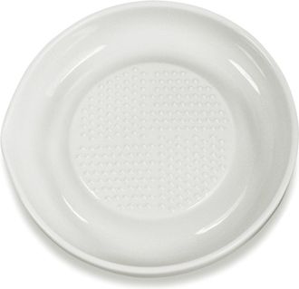 Kyocera Keramikreibe CD-18 Obst- und Gemüsereibe aus Keramik mit extra scharfen Zähnen und Auffangring. Durchmesser: 16 cm, Weiß, L