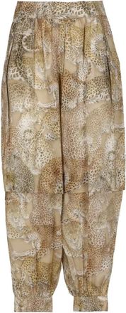 Zimmermann Femme, Pantalons, Beige, Taille: 40 FR Leopard Silk Pantalons
