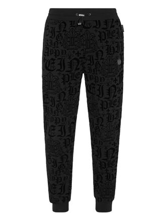 Philipp Plein pantalon de jogging Gothic - Noir