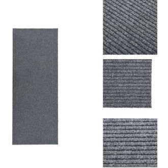 vidaXL Vidaxl - Schmutzfangl&auml;ufer Grau 100x300 cm - Schmutzfangmatte - Laufmatte - Flurmatten - Treppenlaufmatte - Wohnzimmerteppich