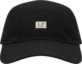 C.P. Company C.p. Company, Homme, Accessoires, Bleu, Taille: ONE Size Casquette &agrave; &eacute;cusson logo