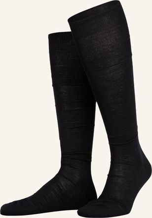 Falke Kniestr&uuml;mpfe Luxury No. 6 schwarz