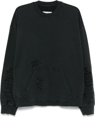 Maison Margiela Sweatshirt im Distressed-Look - Grau