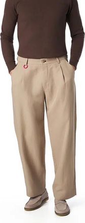 Joop Herren Bundfaltenhose beige
