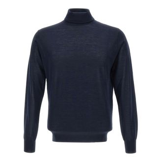 KANGRA Col roul&eacute; en laine vierge - Homme - Pulls - Bleu - Taille: 3XL