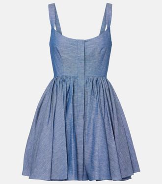 Alaia Alaïa Robe en coton et lin