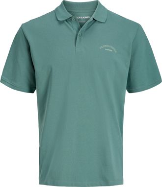 Jack & Jones Poloshirt JACK & JONES JJCOLLEGE LOGO POLO SS, Herren, Gr. XS, mineral blau, Jersey, Obermaterial: 100% Baumwolle, unifarben, regular fit, Shirts