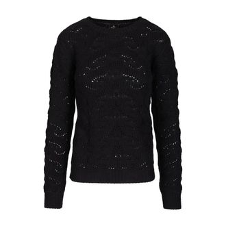 Etro Wollmischpullover mit Paisley-Detail - - Knitwear - Damen - Blau - XS