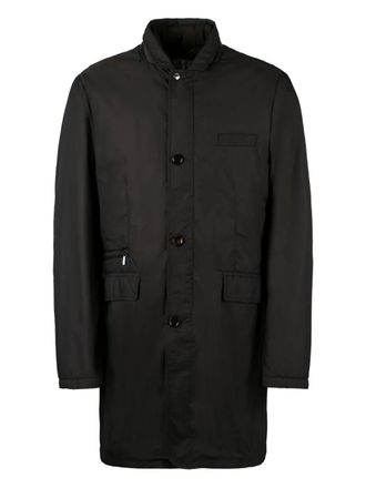 Moorer manteau &agrave; poches &agrave; rabat - Noir