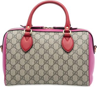 Gucci Hobo Bags - Small GG Supreme Satchel - Gr. unisize - in Braun - f&uuml;r Damen