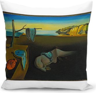 Fabulous Kissen Kissenbezug 40x40 cm Dali Die Beständigkeit der Erinnerung Surrealismus Malerei