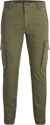 Jack & Jones Homme, Pantalons, Vert, Taille: W27 L30 Pantalon Cargo Ourlet Resserr&eacute;