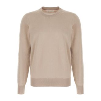 Brunello Cucinelli Homme, Pulls, Brun, Taille: XL Pull Ras du Cou