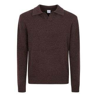 Aspesi Wollmischungs-Polo - - Tops - Herren - Braun - M