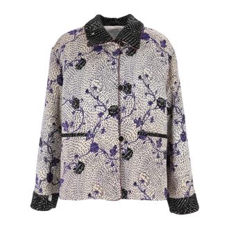 Forte_Forte Veste matelass&eacute;e jacquard Fleur de cerisier - Femme - Vestes - Multicolore - Taille: 40 FR