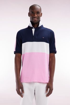 Eden Park Maillot Coup&eacute;-cousu &Agrave; Manches Courtes En Coton Rose Coupe Droite
