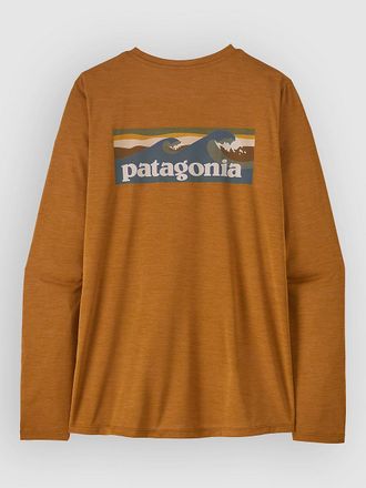 Patagonia Cap Cool Daily - Boardshort Logo Lycra &agrave; longues manches marron
